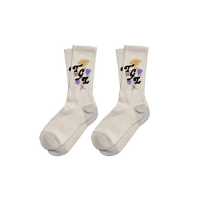 TGL 24 Flowers Tan Socks